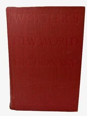 Office | Vintage Websters New World Dictionary 1962 College Edition Red ...